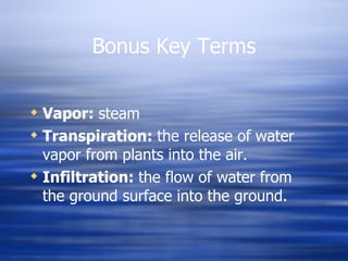 Water Cycle | PPT | Chemistry | Science