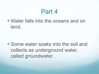 Water cycle | PPTX