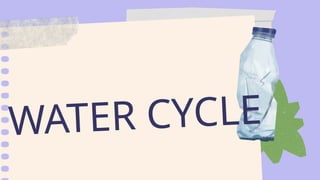 water cycle and its importance to humans.pptx