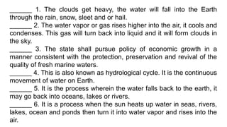 WATER CYCLE - SCIENCE 4 POWERPOINT SLIDe | PPTX