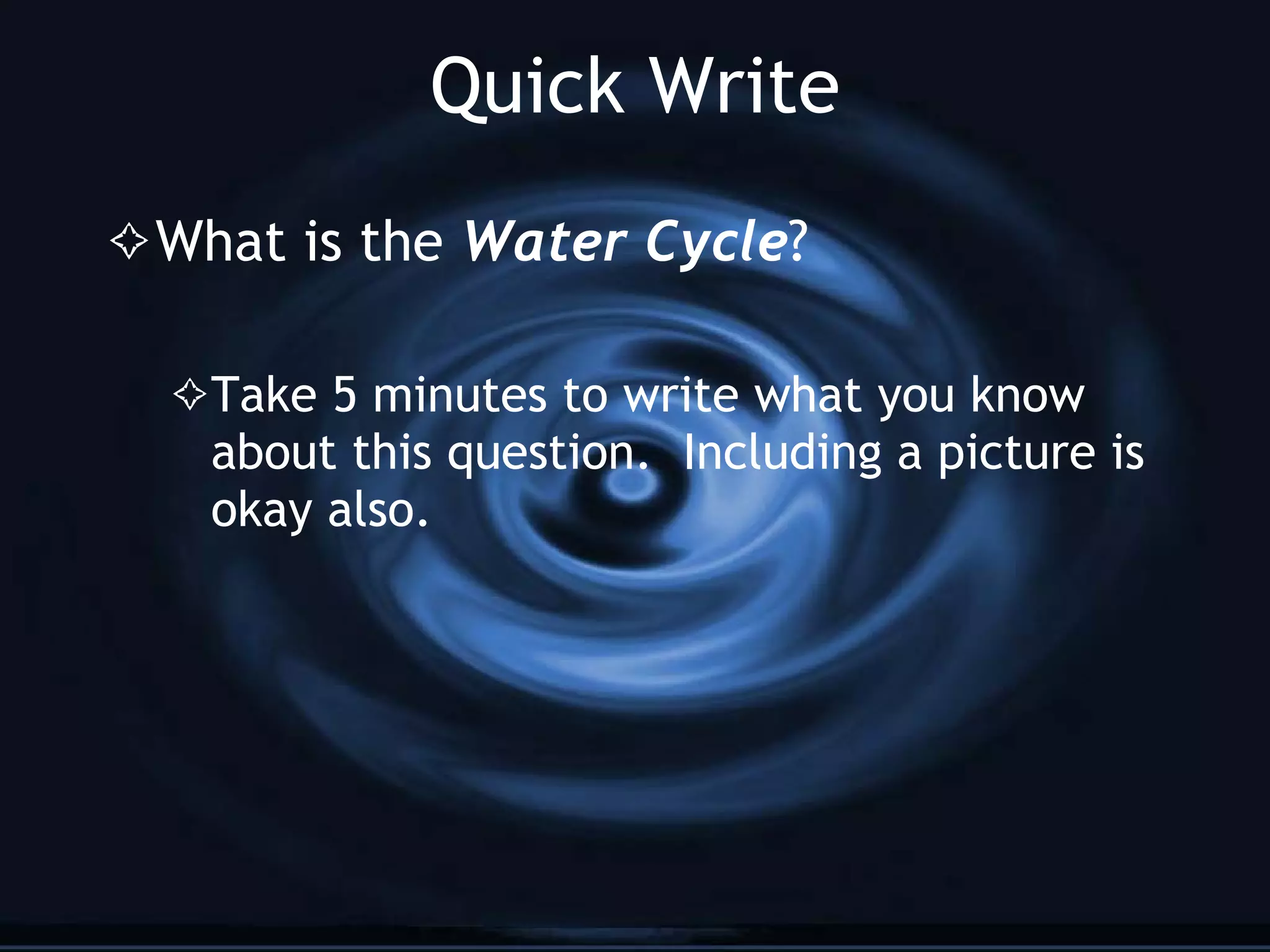 Water Cycle Investigation 5-1 | PPT