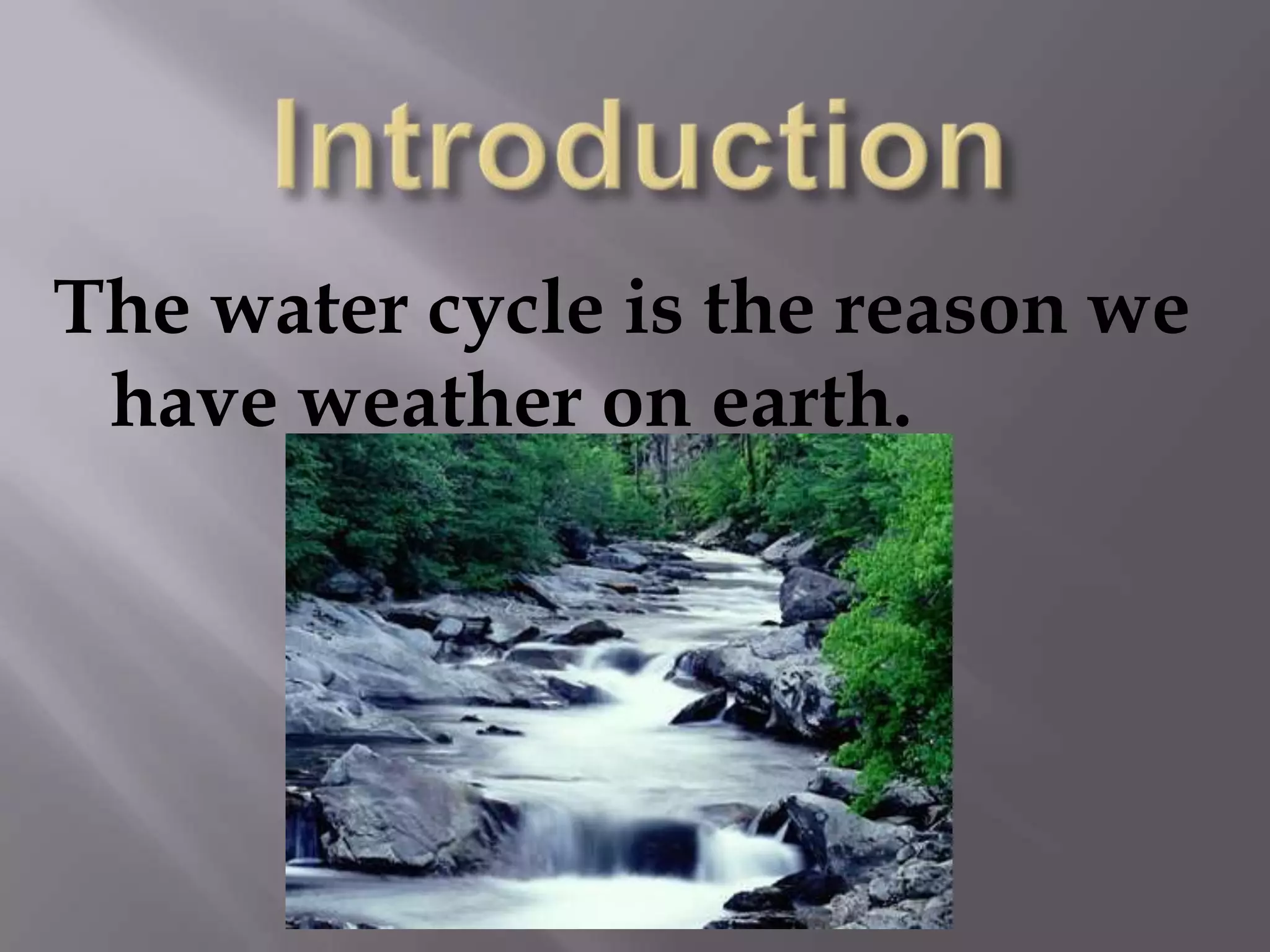 Water cycle and weather | PPTX