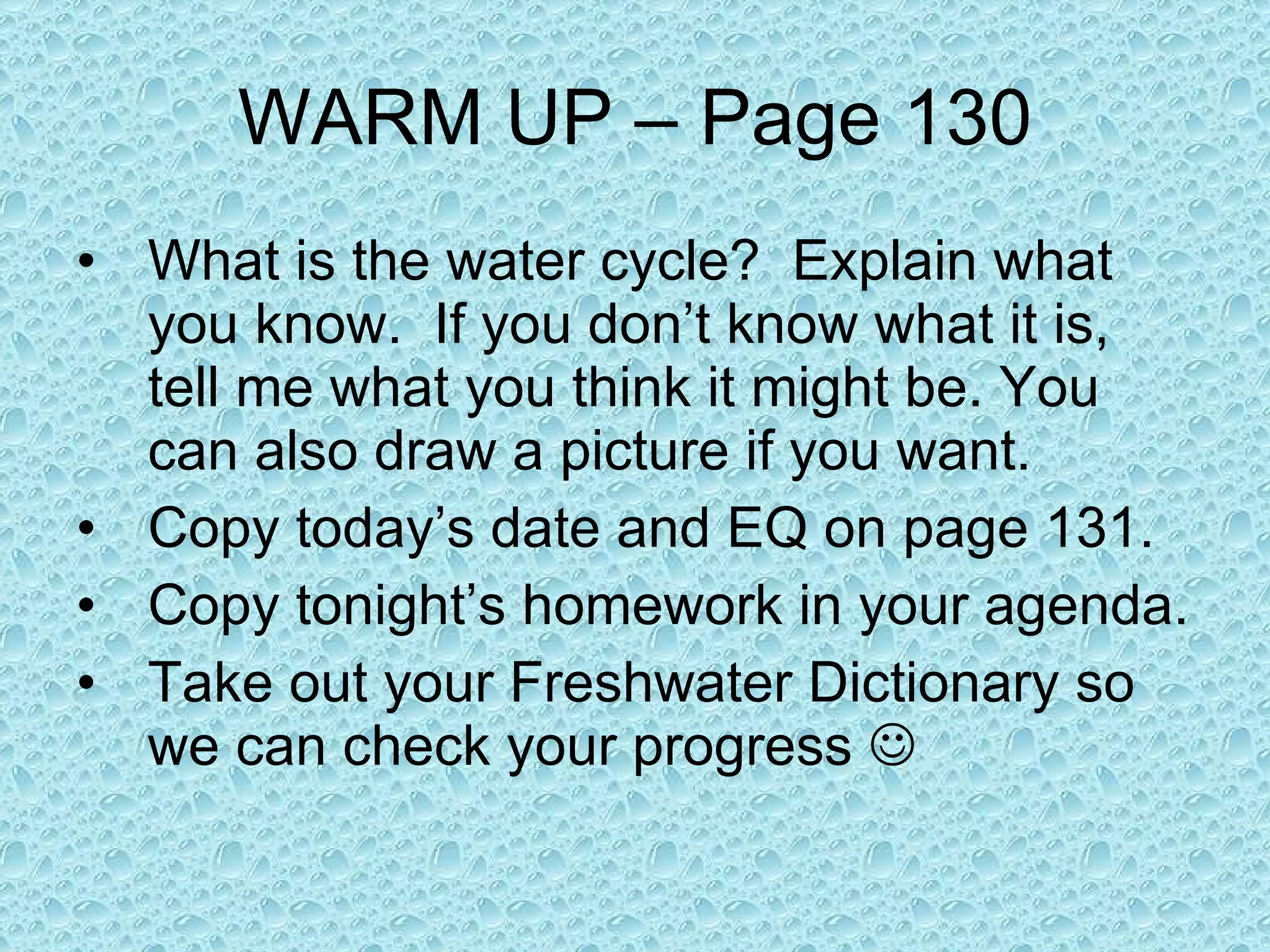 Water Cycle Bracelet | PPT