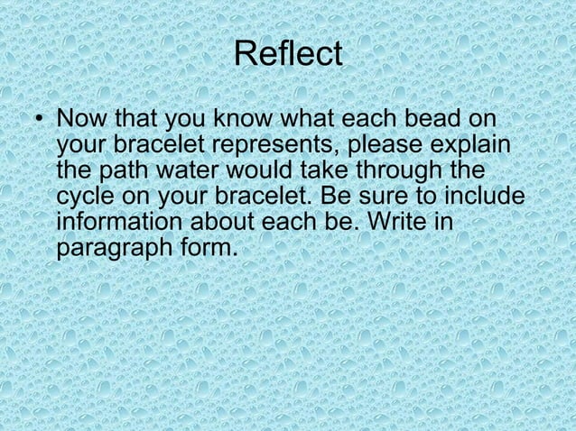 Water Cycle Bracelet | PPT