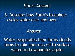 Water Cycle Ground Water Q And A | PPT | Indoor Environmental Quality ...