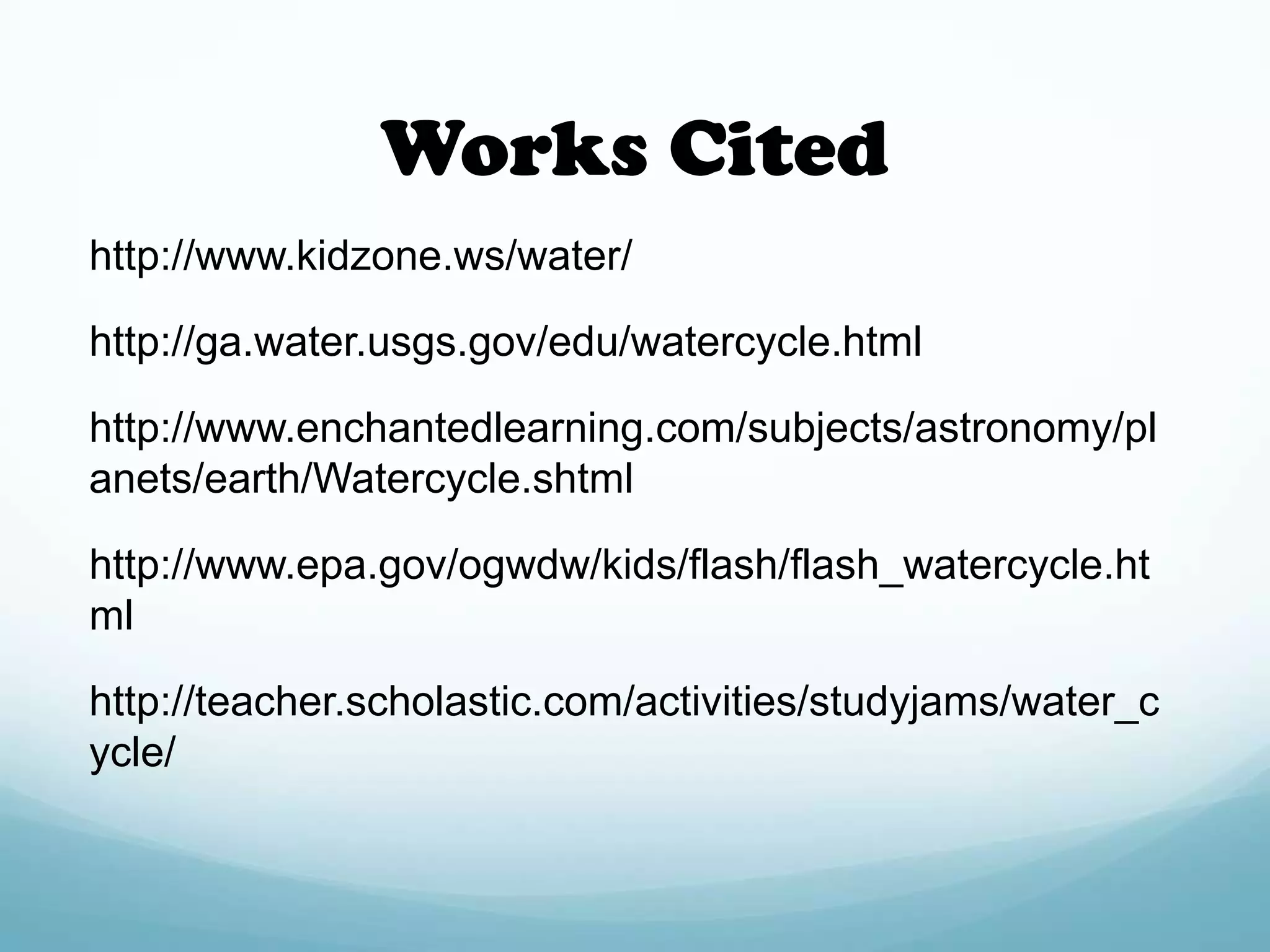 Water cycle power point | PPTX
