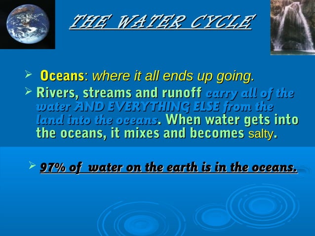 Water cycle ppt | PPT