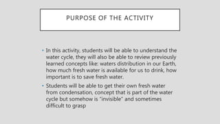 Water cycle presentation | PPTX