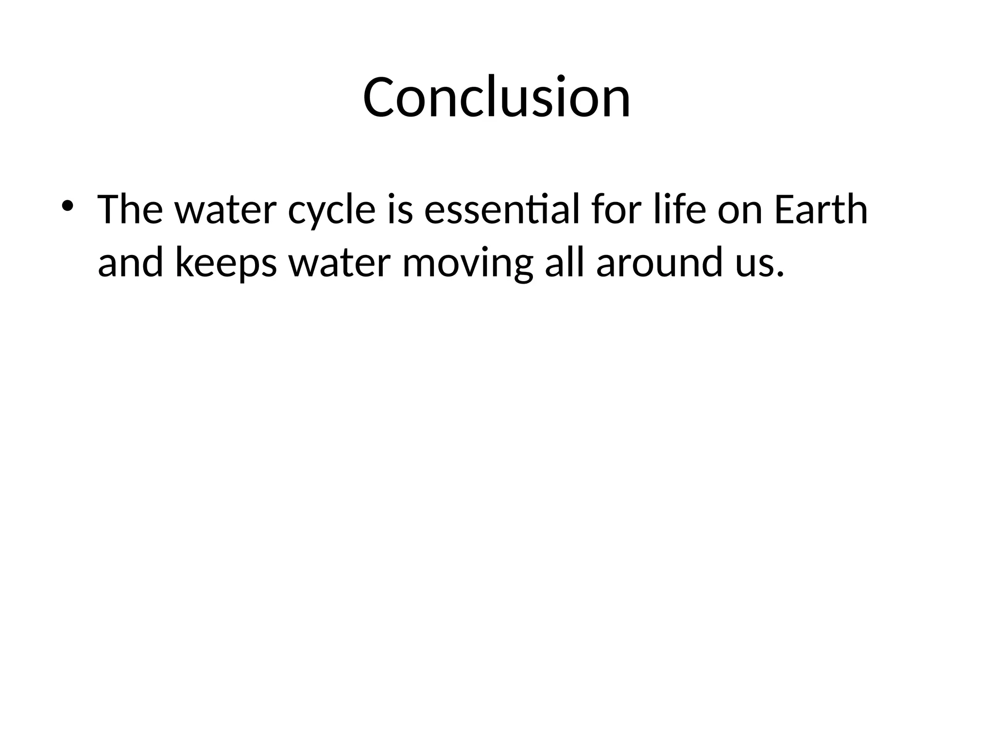 Understanding the Water Cycle on Earth!! | PPTX