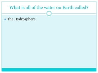Water cycle review | PPTX | Chemistry | Science