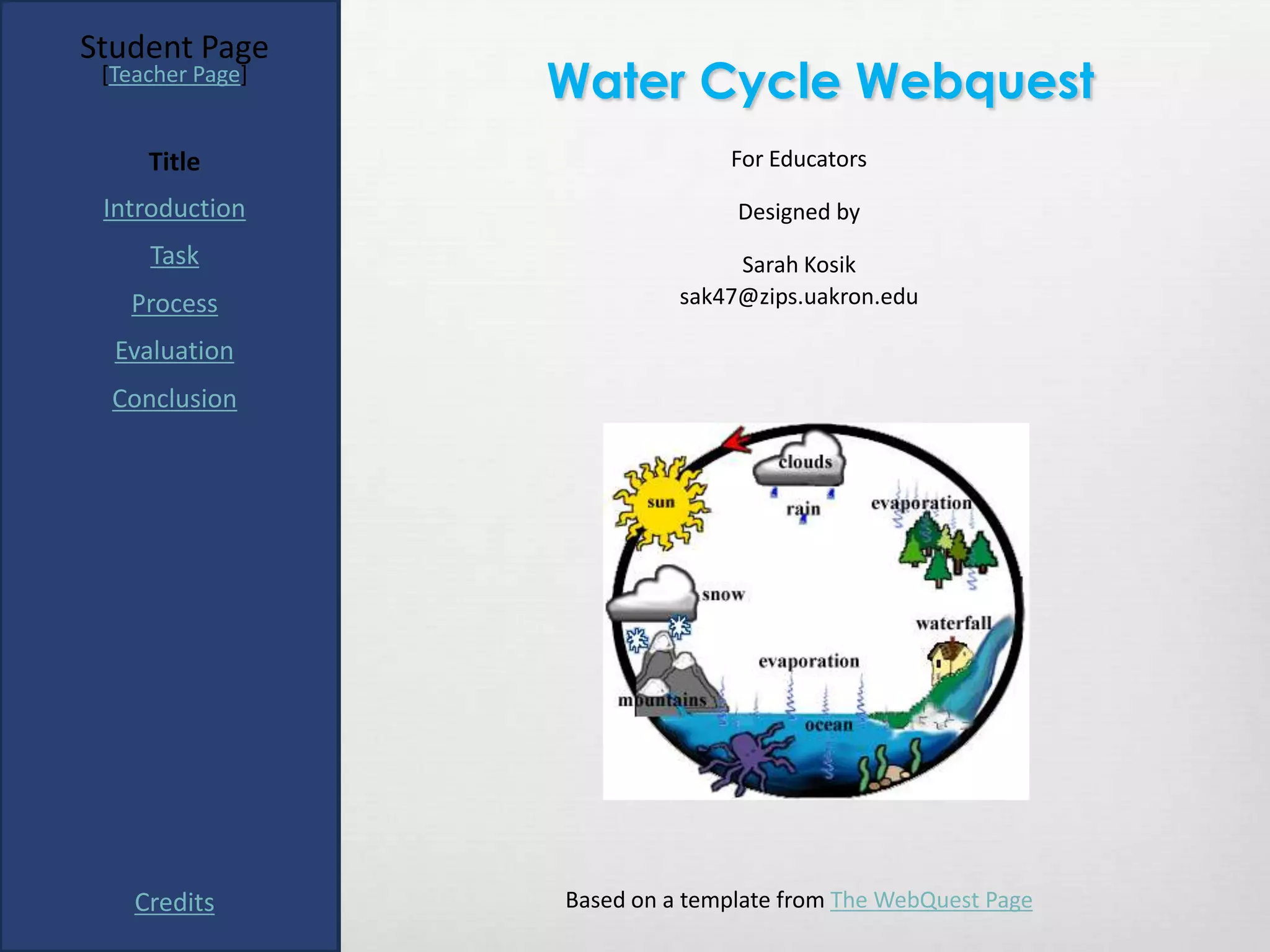 Water cycle webquest | PPT