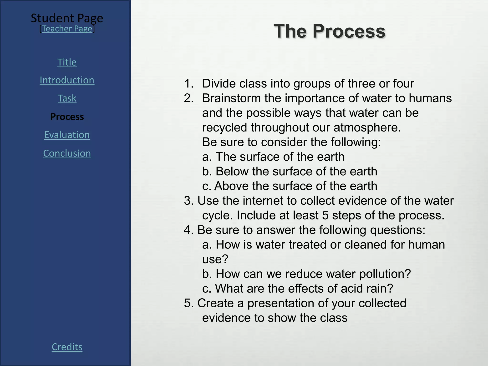 Water cycle webquest | PPT