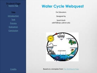 Water cycle webquest | PPT