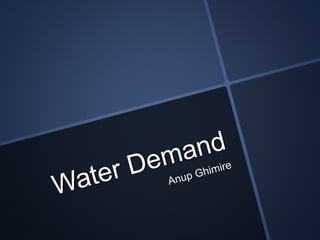 Water demand | PPT