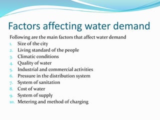 Water demand | PPTX