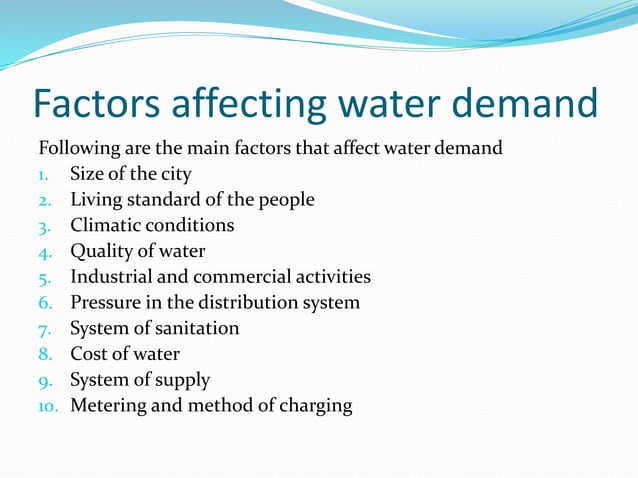 Water demand | PPTX