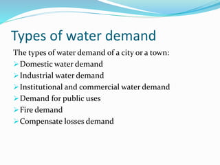 Water demand | PPT