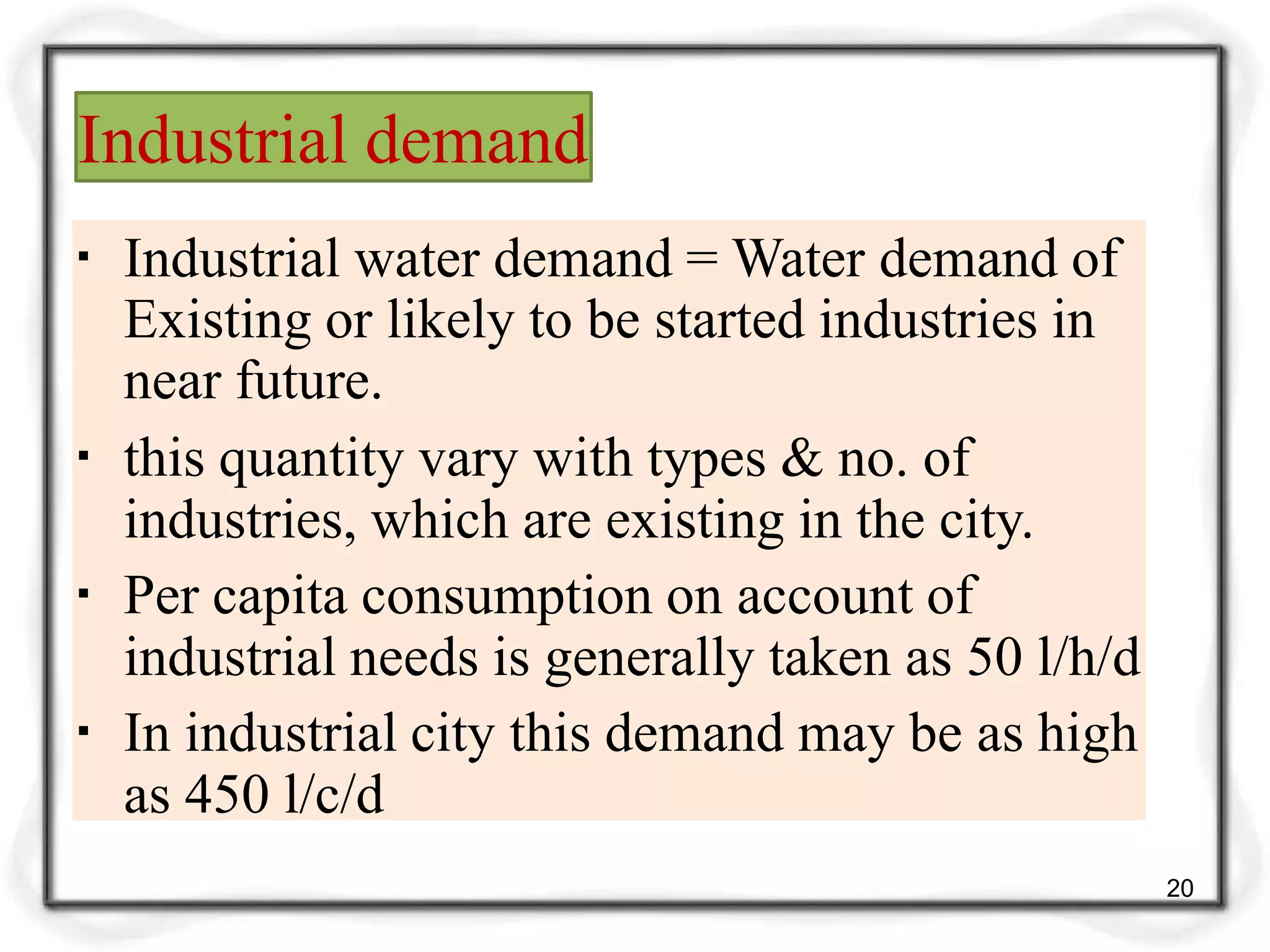 Water demand | PPTX