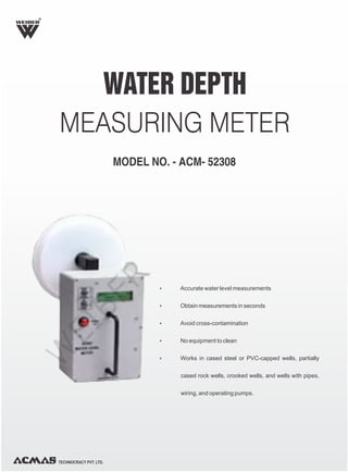 Water depth measuring meter | PDF
