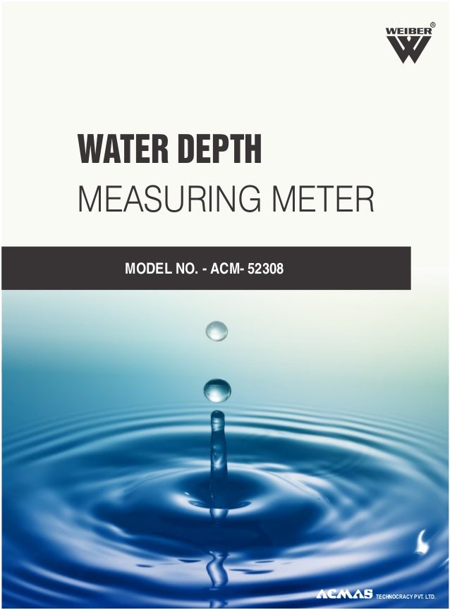 Water depth measuring meter