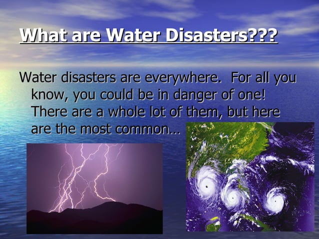 Water Disasters | PPT