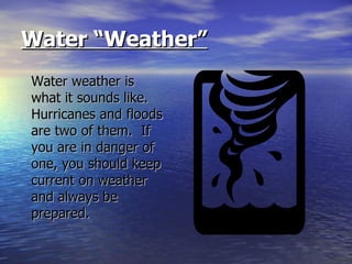 Water Disasters | PPT