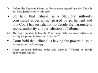 Water disputes | PPT