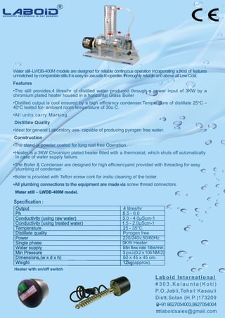 Water Distillation Unit LWDB - 400M.pdf