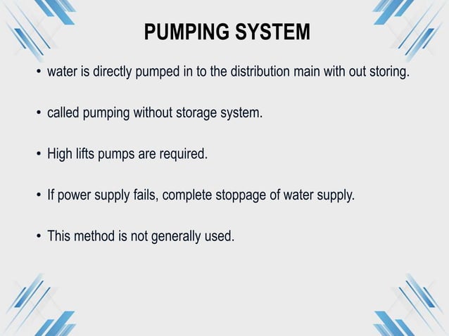 Water distribution system | PPT