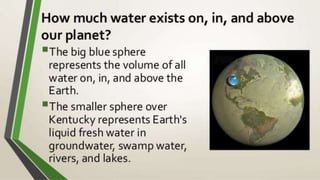 Water distribution on earth | PPTX