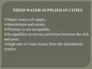 Water distribution planning in urban area | PPT