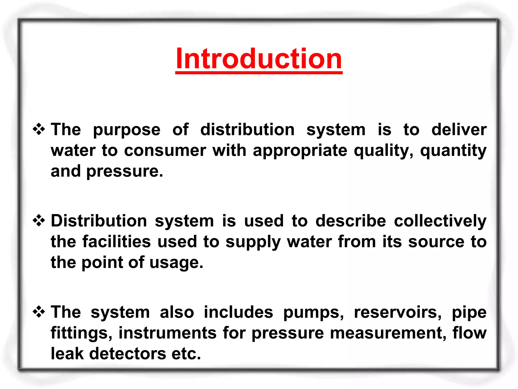 Water distribution system by kalpesh solanki | PPTX