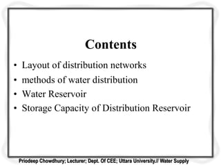 Water distribution system | PDF