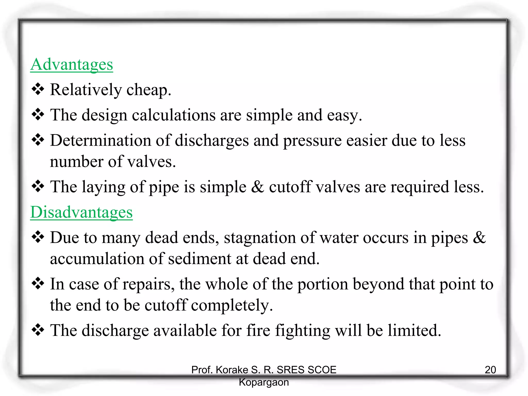 Water distribution system | PPTX