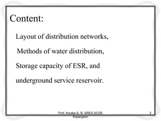 Water distribution system | PPTX