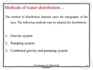 Water distribution system | PPTX