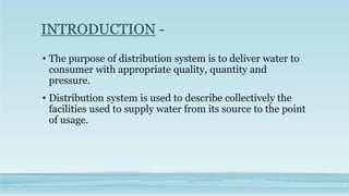 WATER DISTRIBUTION SYSTEM.pptx civil engineering | PPTX