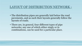 WATER DISTRIBUTION SYSTEM.pptx civil engineering | PPTX