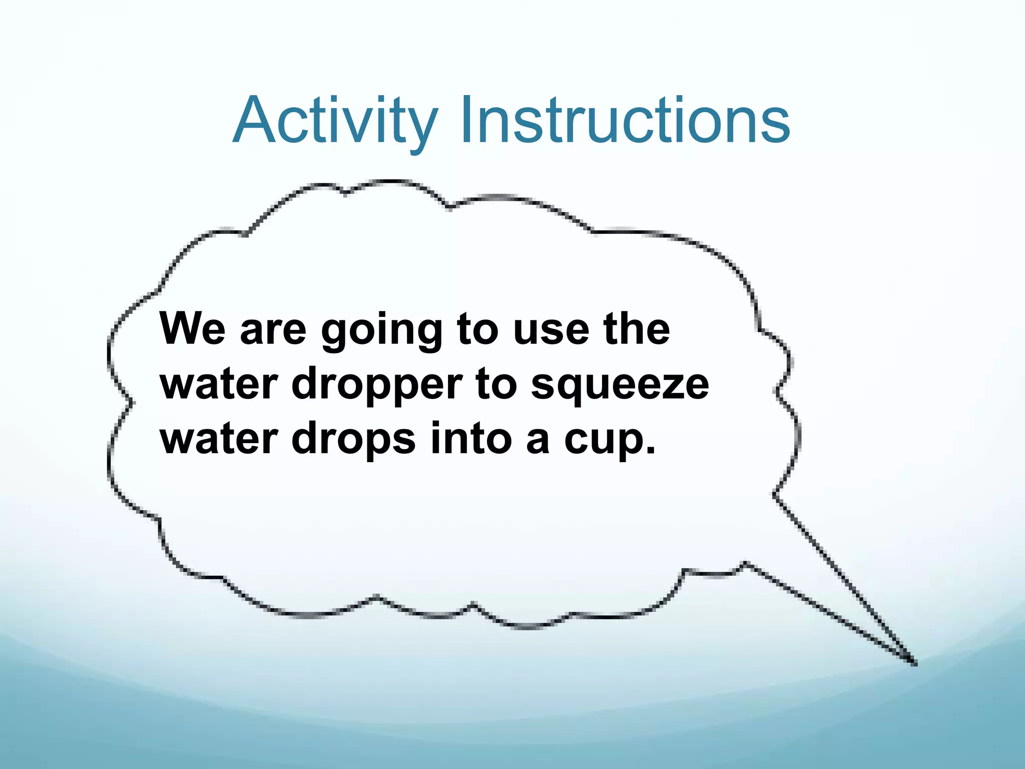 Water drop activity | PPTX