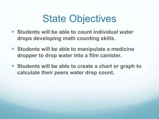 Water drop activity | PPTX