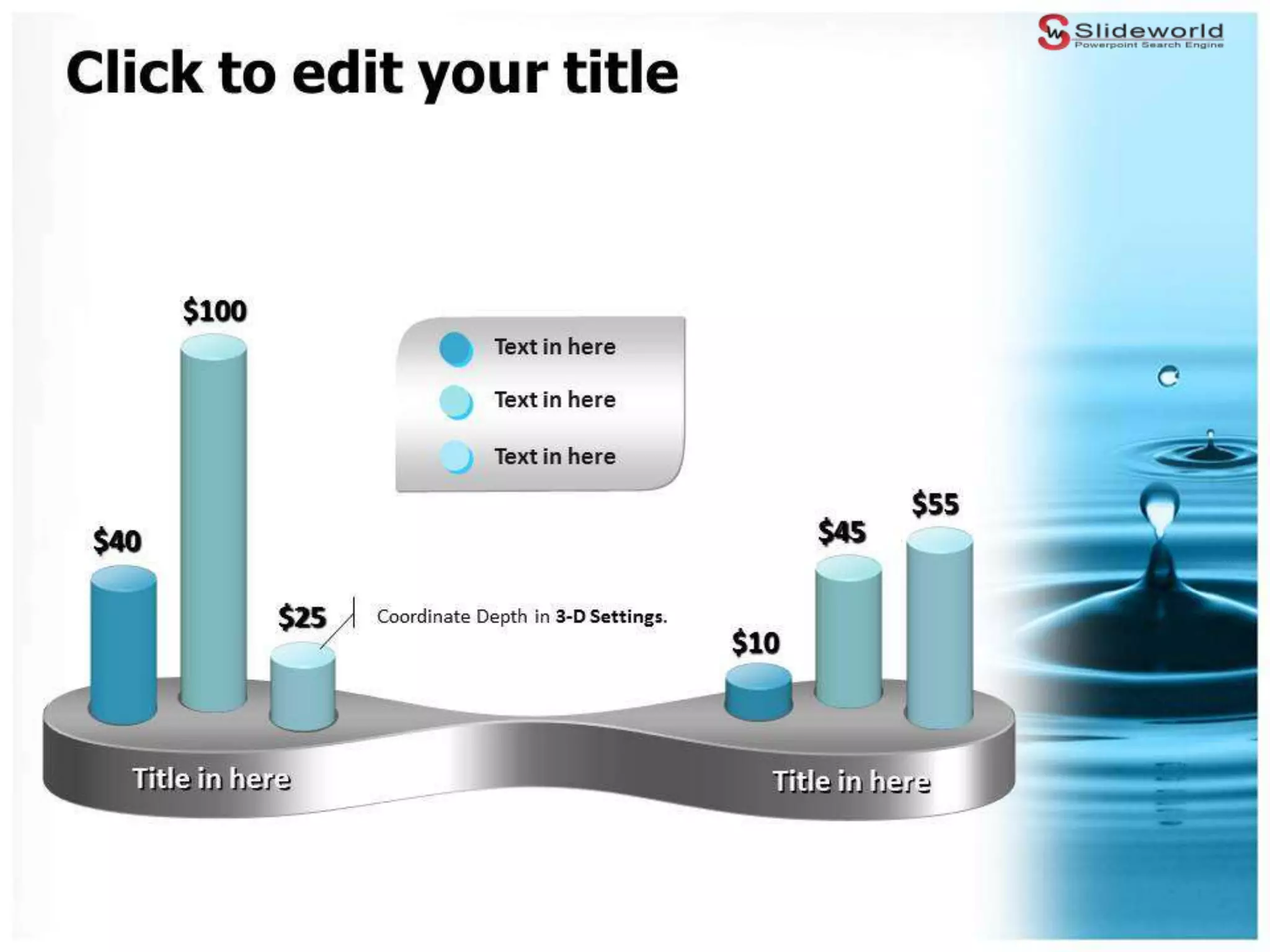 Waterdrops Powerpoint Template - Slide World | PPTX
