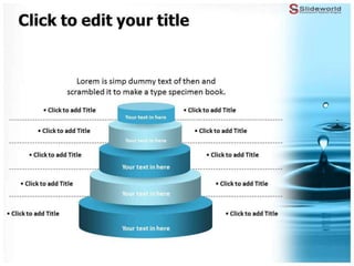 Waterdrops Powerpoint Template - Slide World | PPT