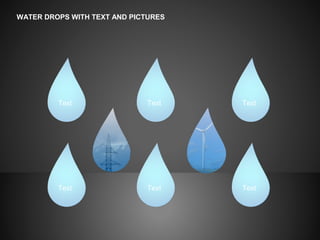 Water Drops Charts for PowerPoint | PPT