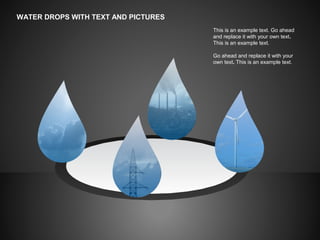 Water Drops Charts for PowerPoint | PPT
