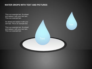 Water Drops Charts for PowerPoint | PPT