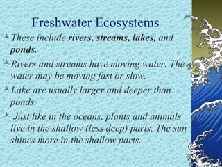 Water ecosystems lcr | PPT