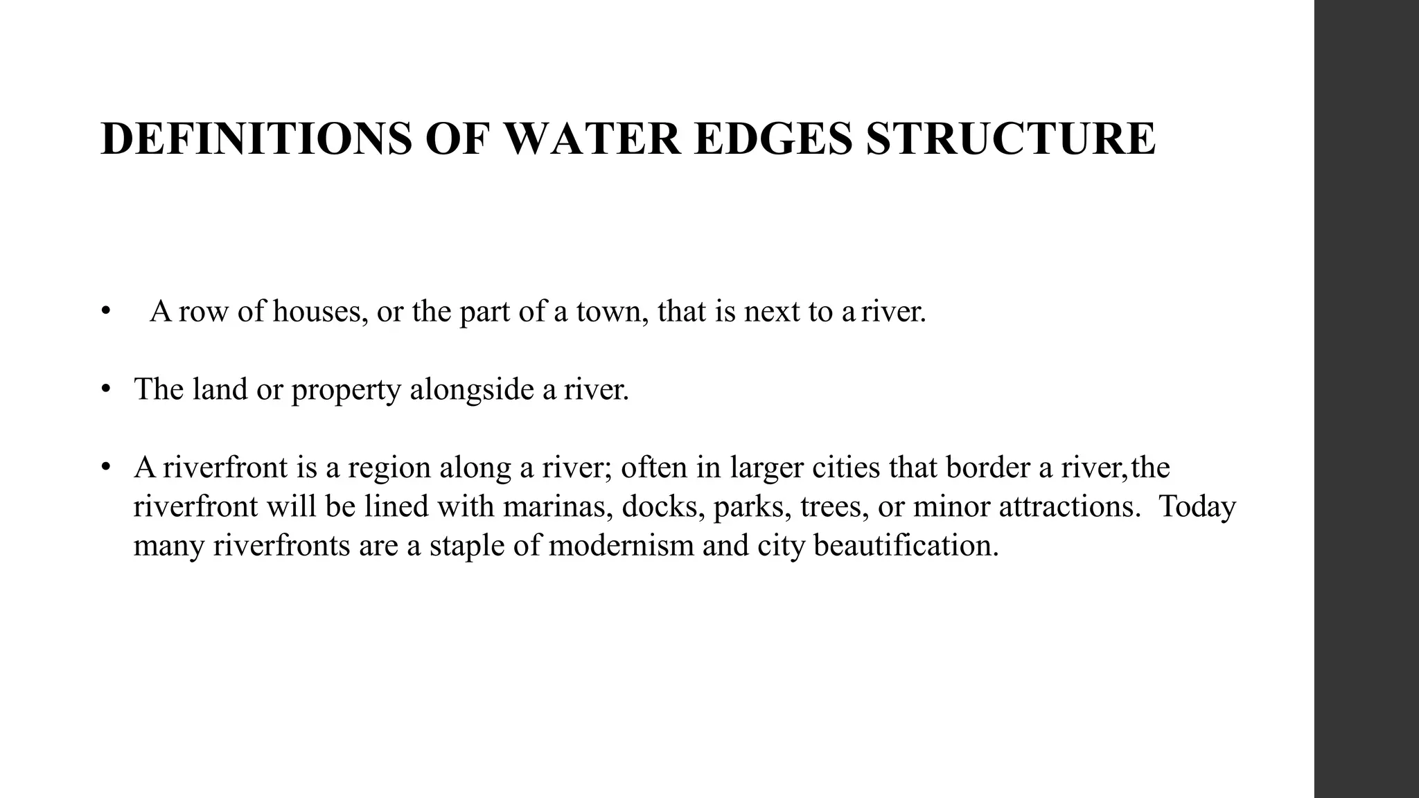 Water edge Structure | PPTX