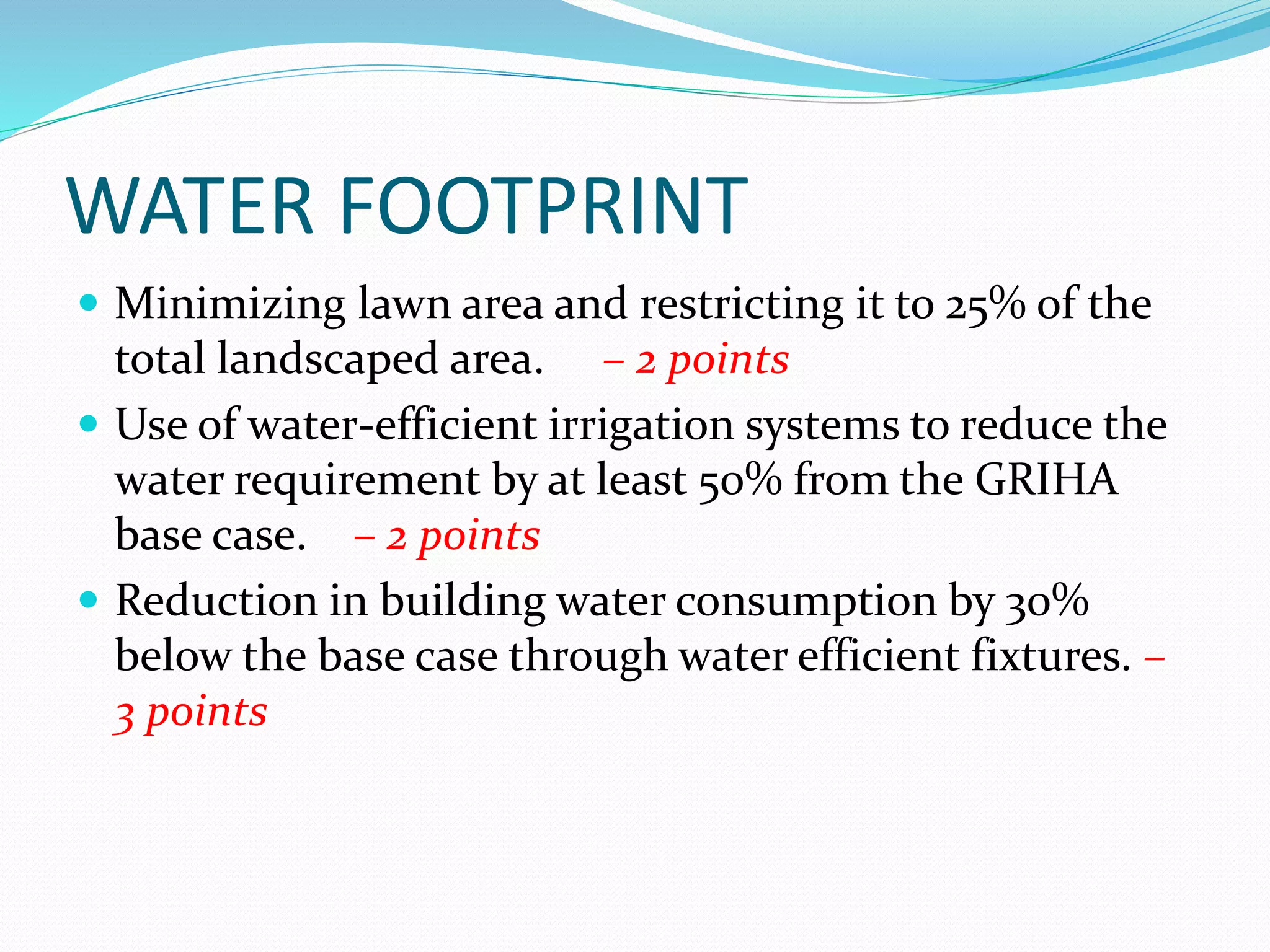 Water efficiency in green buildings | PPTX