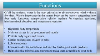 WATER AND ELECTROLYTE BALANCE | PPTX