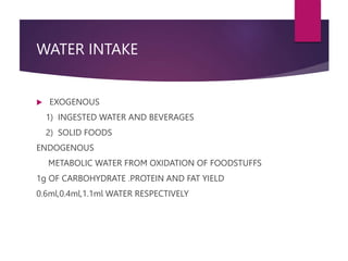 electrolyte balance with investigations. | PPTX